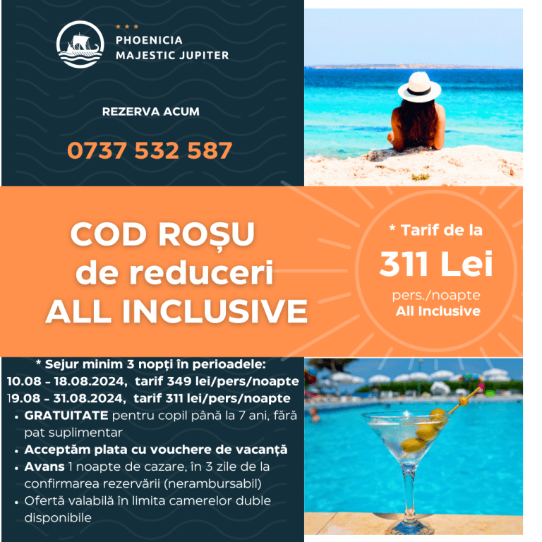 ☀️Oferte Speciale | Complex Majestic Jupiter All Inclusive