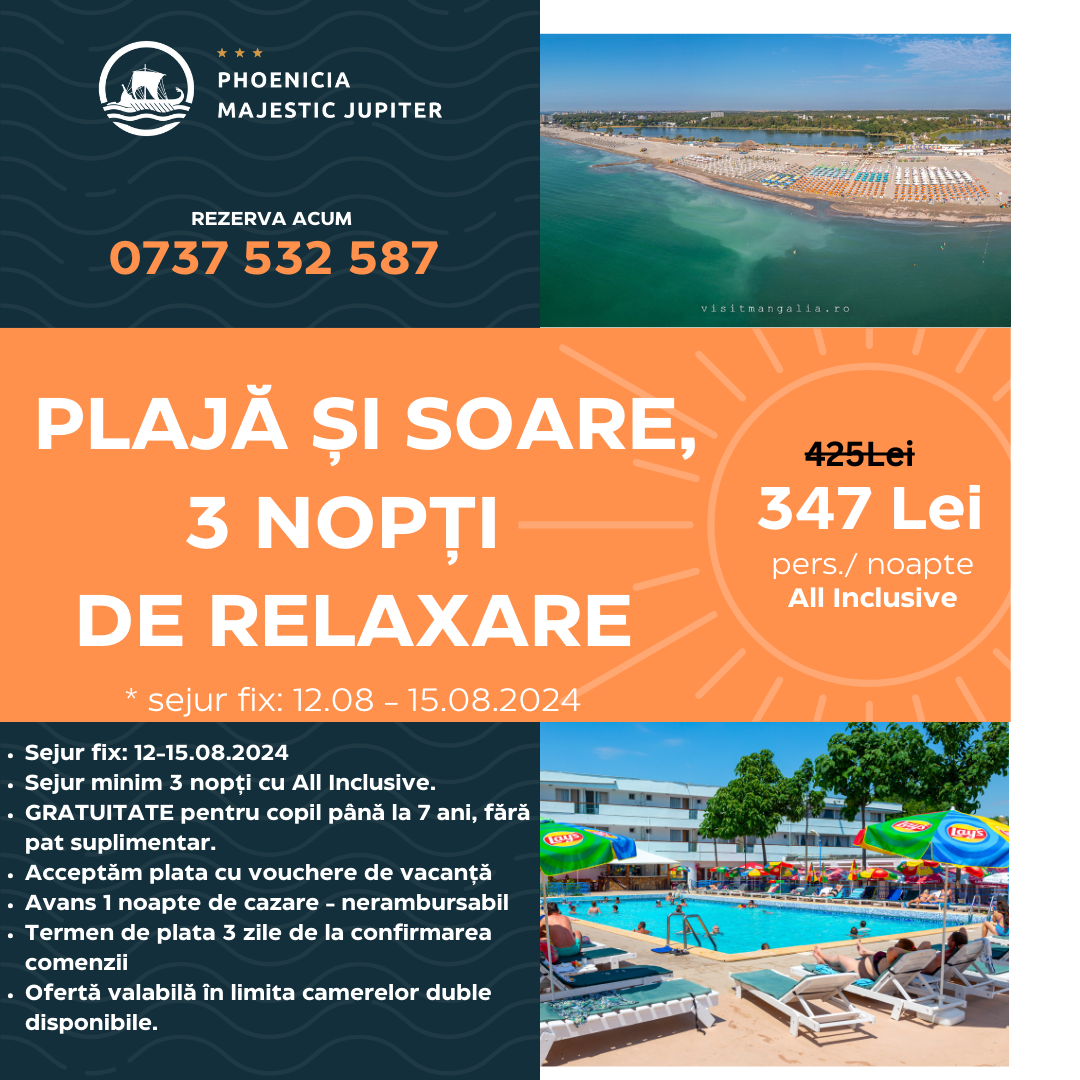 ☀️Oferte Speciale | Complex Majestic Jupiter All Inclusive