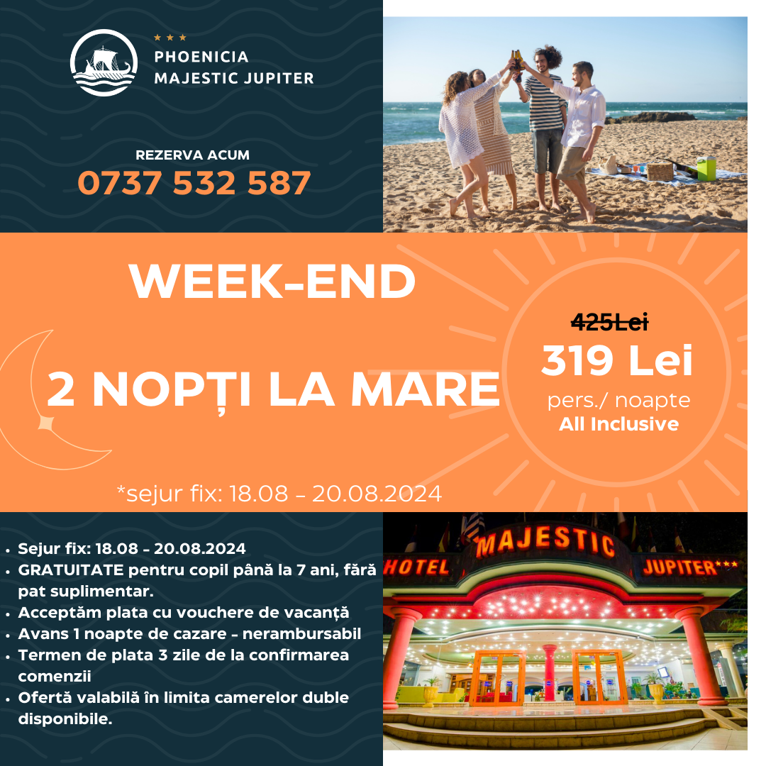 ☀️Oferte Speciale | Complex Majestic Jupiter All Inclusive